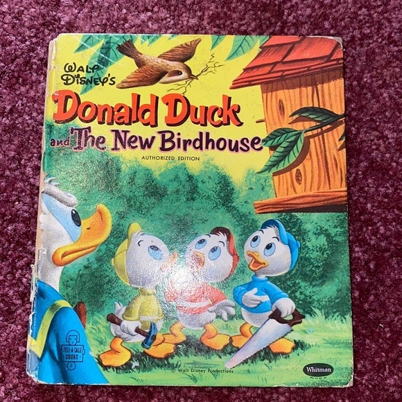 Disney | Toys | Walt Disneys Donald Duck Vintage Book | Poshmark